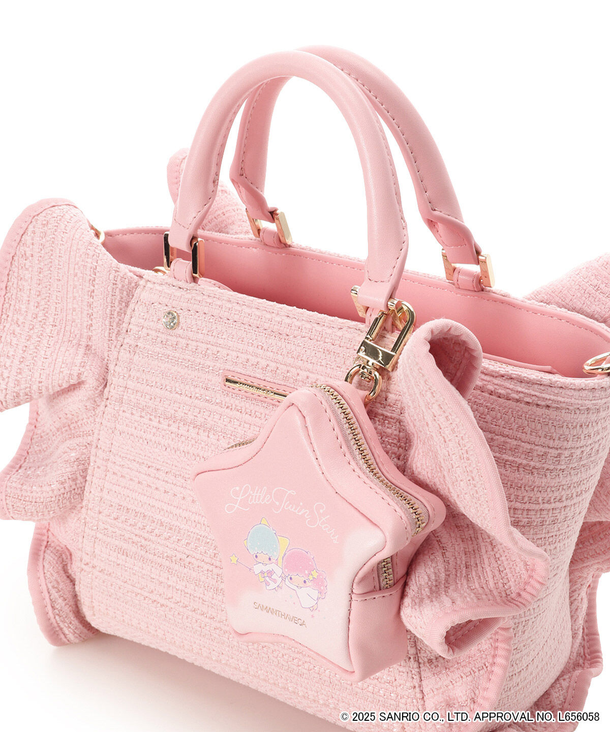 リトルツインスターズ』（キキ＆ララ）フリルハンドバッグ（Samantha