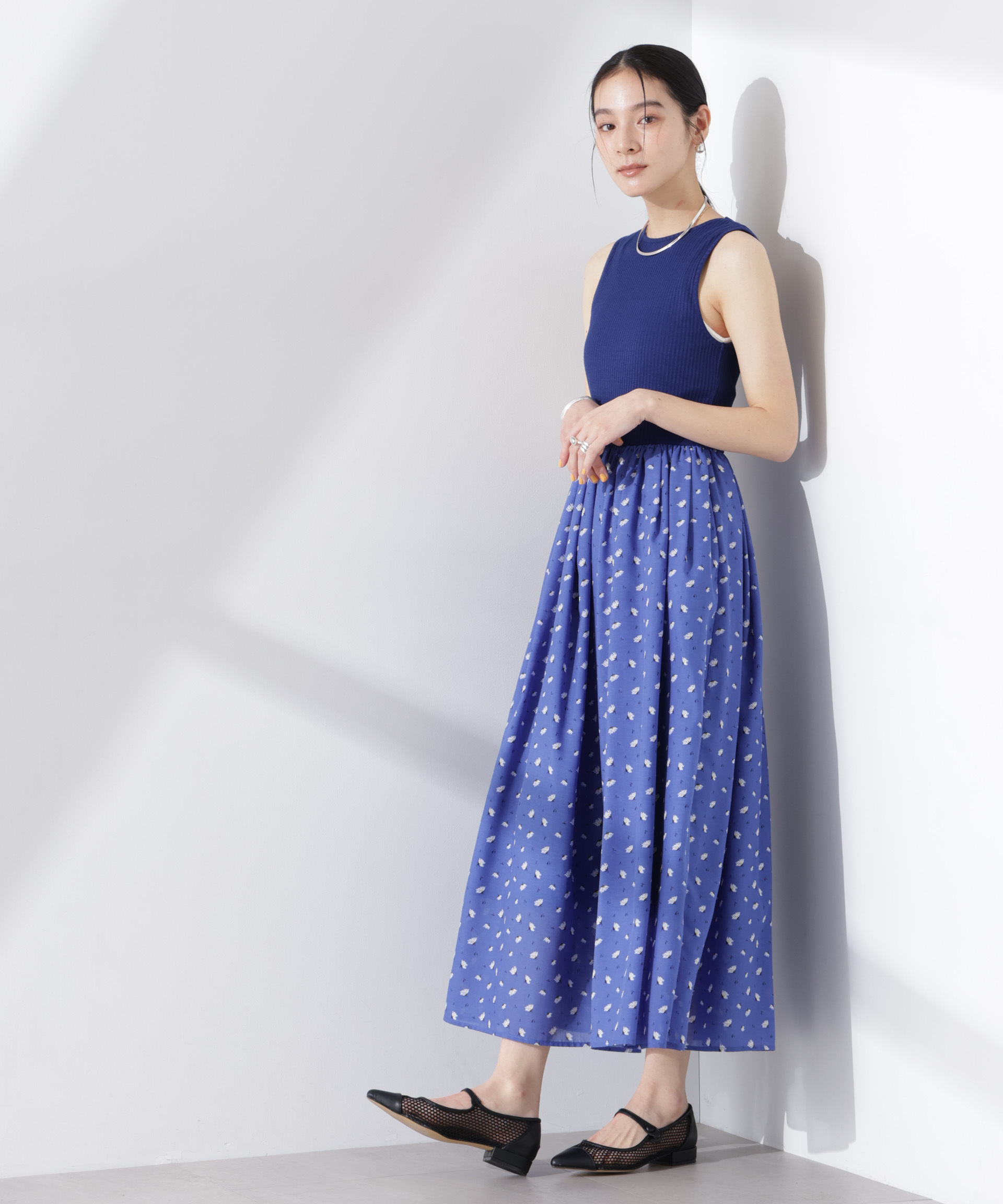 フラワープリントリブタンクワンピース（nano･universe）｜ルミネのファッション通販アイルミネ