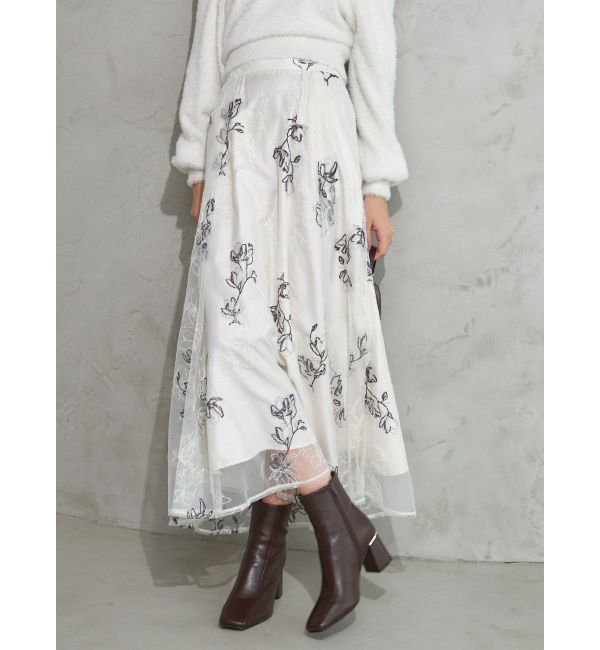 エンブロイダリーフレアスカート（MERCURYDUO）｜ルミネのファッション通販アイルミネ