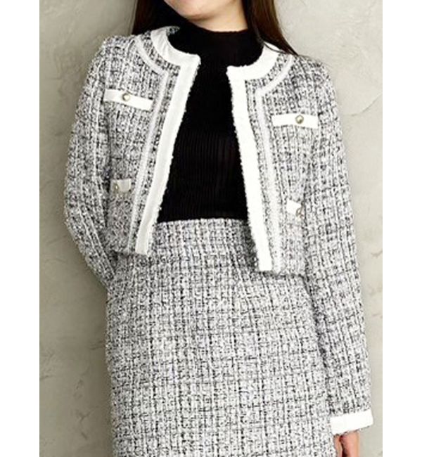 ツイードノーカラージャケット（MERCURYDUO）｜ルミネのファッション通販アイルミネ